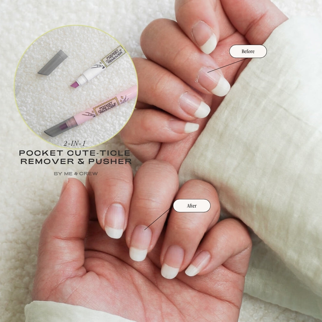 2-IN-1 POCKET CUTE-TICLE REMOVER + PUSHER (PINK) – By Me and Crew