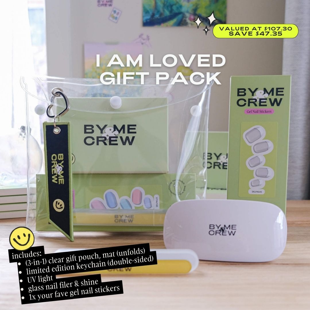 I AM LOVED GIFT SET DIY Semi Cured Gel Nail Stickers | By Me and Crew ...